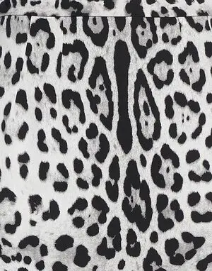 Dolce & Gabbana Leopard Print Crepe Pencil Midi Skirt