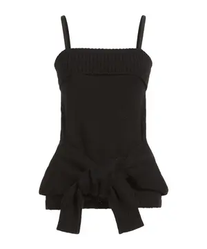 Dolce & Gabbana Sleeveless Solid-colored Knit Top - Black