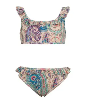 Etro Bikini With Paisley Print - Nude