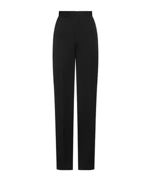Dolce & Gabbana Solid Color Casual Trousers - Black