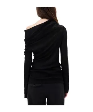 ANN DEMEULEMEESTER Drop-shoulder Long-sleeve Top