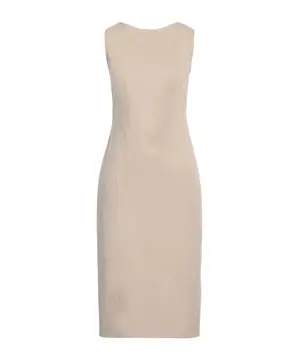 Max Mara Sleeveless Crewneck Twill Dress