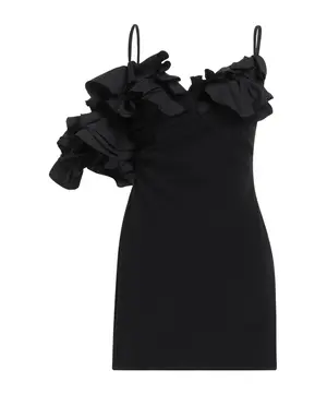 Jacquemus One-shoulder Ruffled Mini Dress