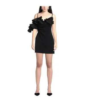 Jacquemus One-shoulder Ruffled Mini Dress