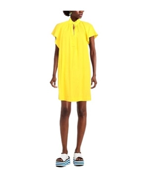 Max Mara Poplin Dress With Appliqués And Ruffles