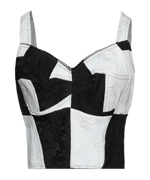 Dolce & Gabbana Color Block Jacquard Bustier