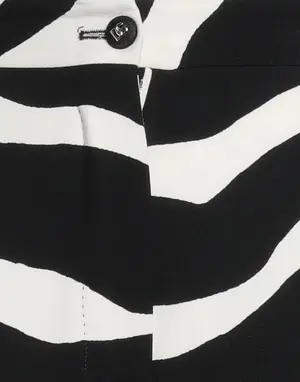 Dolce & Gabbana Zebra Print Wide Leg Trousers