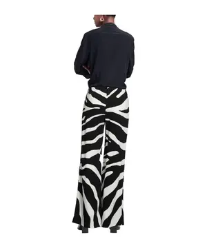 Dolce & Gabbana Zebra Print Wide Leg Trousers