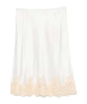 DÔEN Elowette Lace Midi Skirt - White