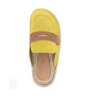 J.W.ANDERSON Suede Flat Straw Sandals