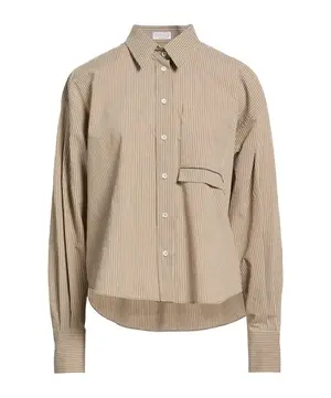 Brunello Cucinelli Striped Cotton Poplin Long Sleeve Shirt