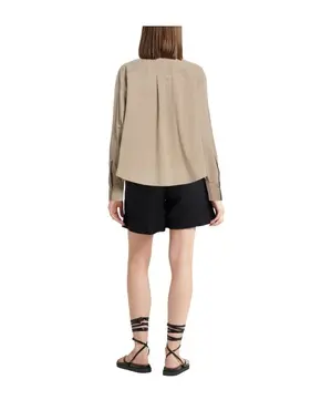 Brunello Cucinelli Striped Cotton Poplin Long Sleeve Shirt