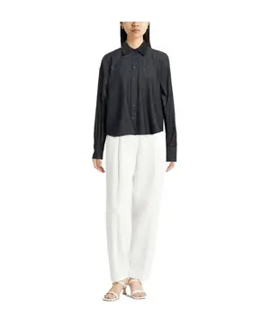 Brunello Cucinelli Sequined Embellished Denim Shirt Jacket