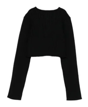Liu Jo Ribbed Cardigan With Logo Detail