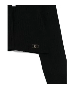 Liu Jo Ribbed Cardigan With Logo Detail