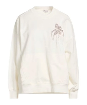 Brunello Cucinelli Long Sleeve Sweatshirt With Appliqués