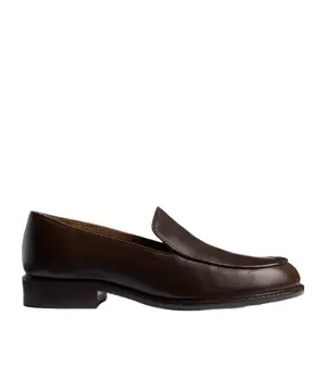 KHAITE Miles Leather Loafers