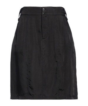 Saint Laurent Solid-color A-line Skirt - Black