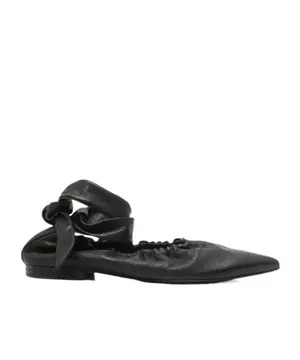 UMA WANG Pointed-toe Ballet Flats With Ankle Tie
