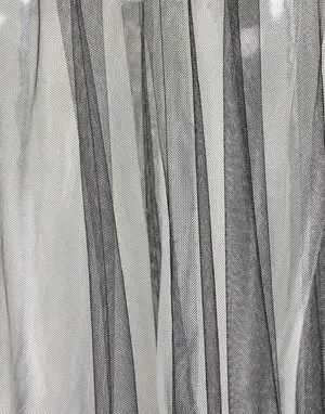 MAISON MARGIELA Pleated Tulle Short Sleeve Dress