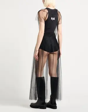 MAISON MARGIELA Pleated Tulle Short Sleeve Dress