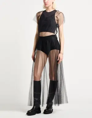 MAISON MARGIELA Pleated Tulle Short Sleeve Dress