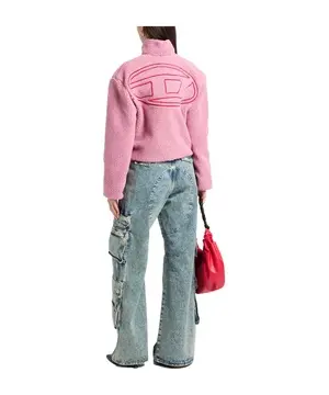 DIESEL® Fleece Jacket With Logo Detail