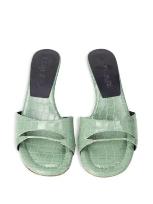 By Far Embossed Mules