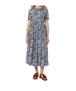 Max Mara Printed Maxi Dress - Gray