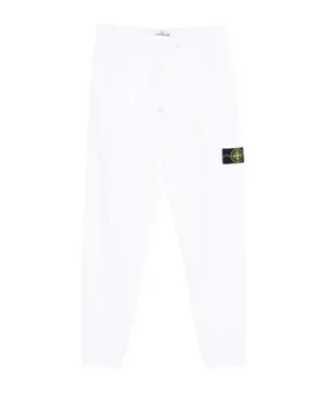 Stone Island Drawstring-waist Trousers - White