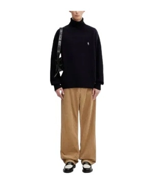 SPORTY  RICH Sporty & Rich Roll-neck Embroidered Sweater