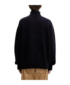 SPORTY  RICH Sporty & Rich Roll-neck Embroidered Sweater