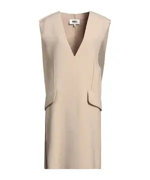 MAISON MARGIELA Sleeveless Midi Dress - Off-white