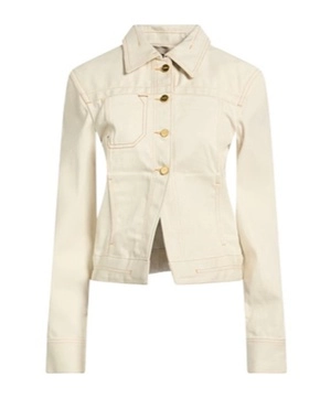 Jacquemus Solid Color Denim Jacket - White