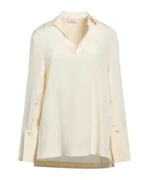 Max Mara Solid-color Satin Shirt - Cream
