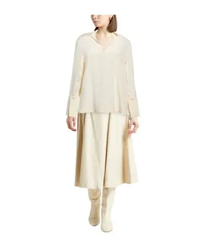 Max Mara Solid-color Satin Shirt