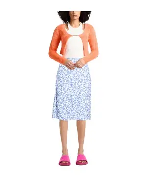 Marni Floral Print Pleated Midi Skirt