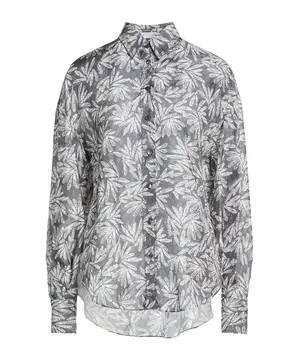 Brunello Cucinelli Floral Long-sleeve Shirt