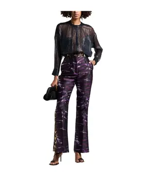 Dolce & Gabbana Color Blocked Flared Trousers
