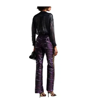 Dolce & Gabbana Color Blocked Flared Trousers