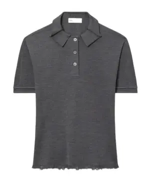 Tory Burch Oversized Silk Polo