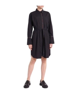Burberry Midi Shirt Dress With Belt