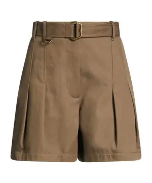Burberry Gabardine Belted Skort