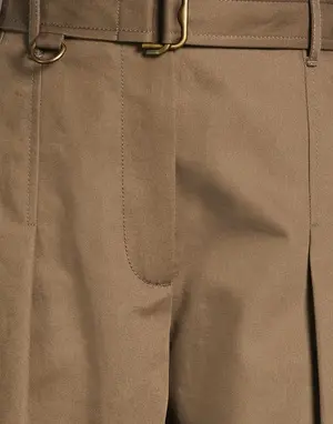 Burberry Gabardine Belted Skort