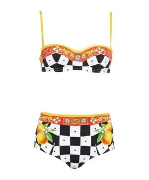 DOLCE & GABBANA Floral Lattice Stretch Top
