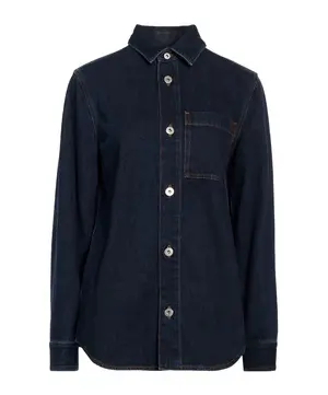 Burberry Denim Shirt With Embroidered Logo