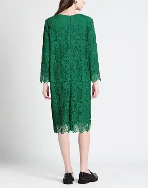 Max Mara Solid Color Lace Dress