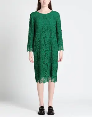 Max Mara Solid Color Lace Dress