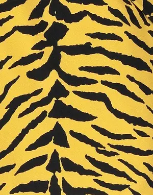 Saint Laurent Zebra Print Crepe Mini Skirt