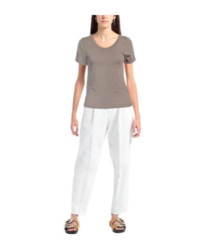 MAISON MARGIELA Solid Crew Neck Short Sleeve T-shirt